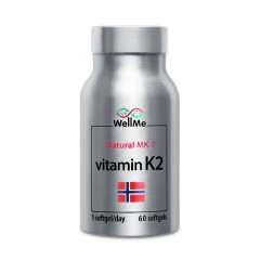 Купить WellMe, Natural Vitamin K2 (для здоровья костей и сосудов ...